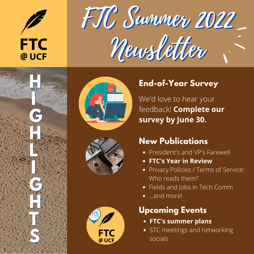 FTC Summer 2022 Newsletter – Future Technical Communicators